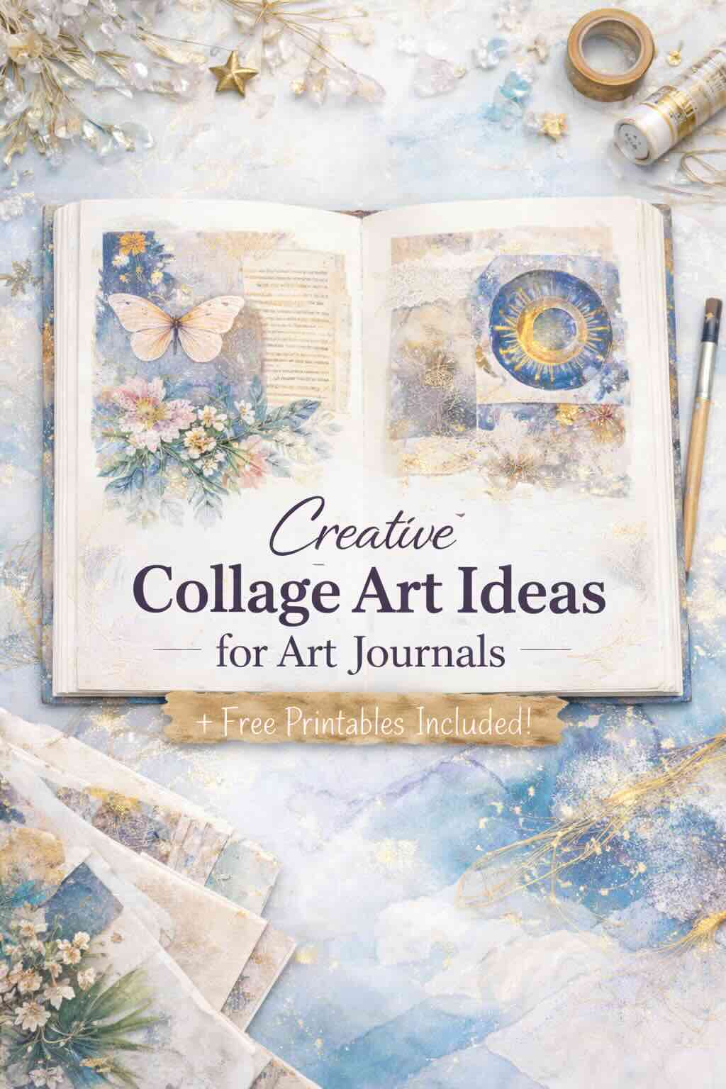 Creative Collage Art Ideas for Art Journals (With Free Printables ...